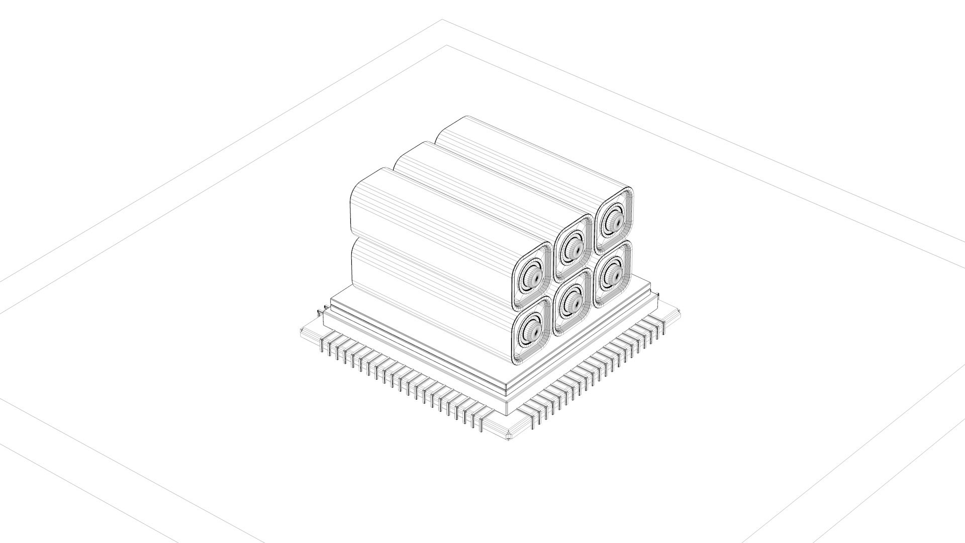 Battery Technology Chip Model Battery Chipset 3D Model - TurboSquid 2204529