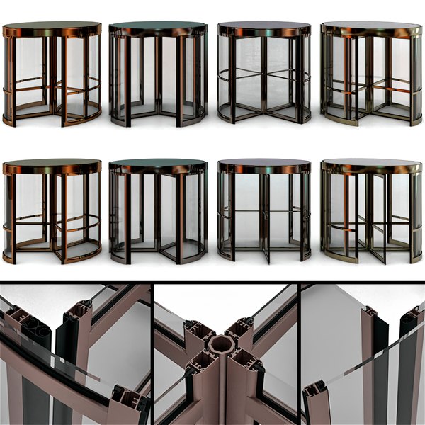 3d model revolving door