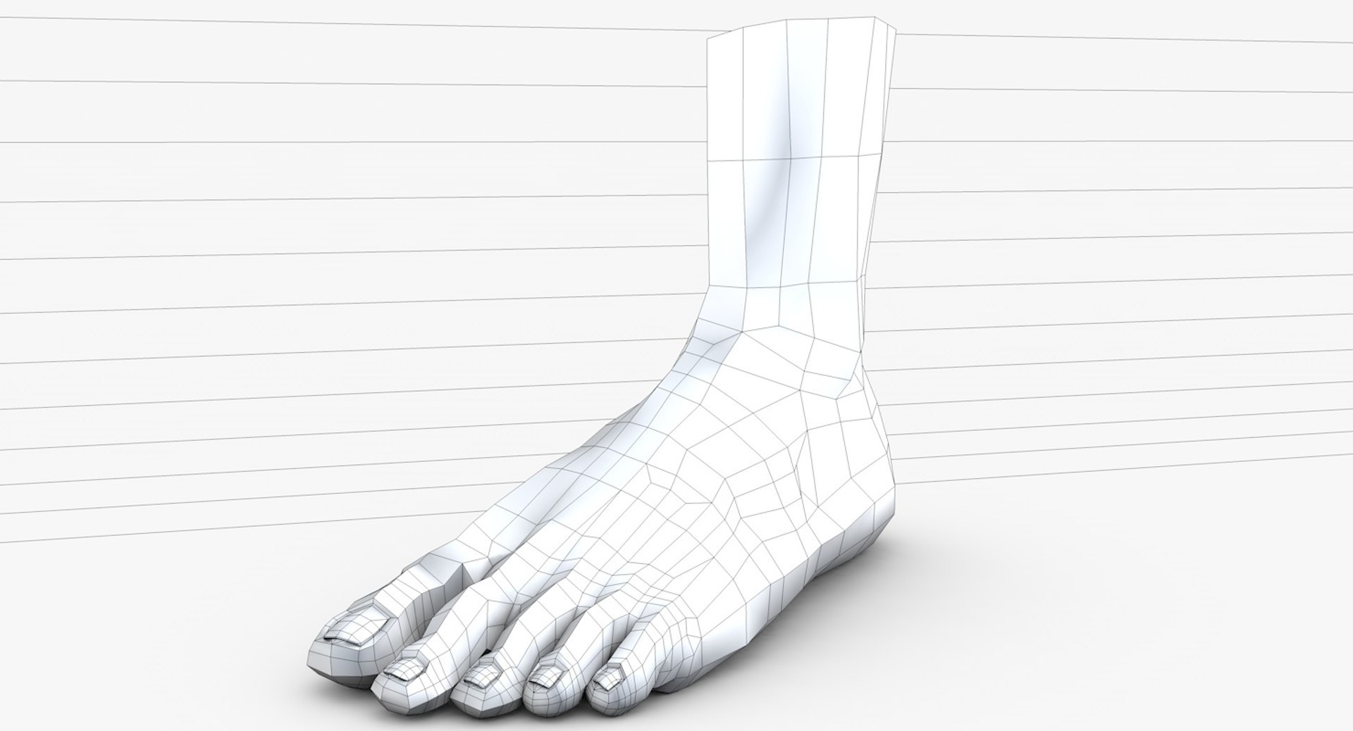 Human Foot Model - TurboSquid 1215190