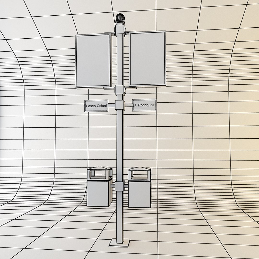3d Street Ad Model