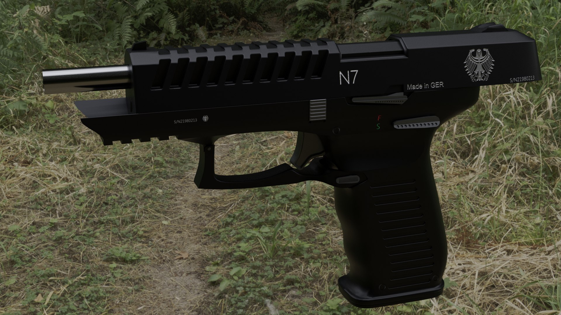 N7 Pistol 3D Model - TurboSquid 1472924