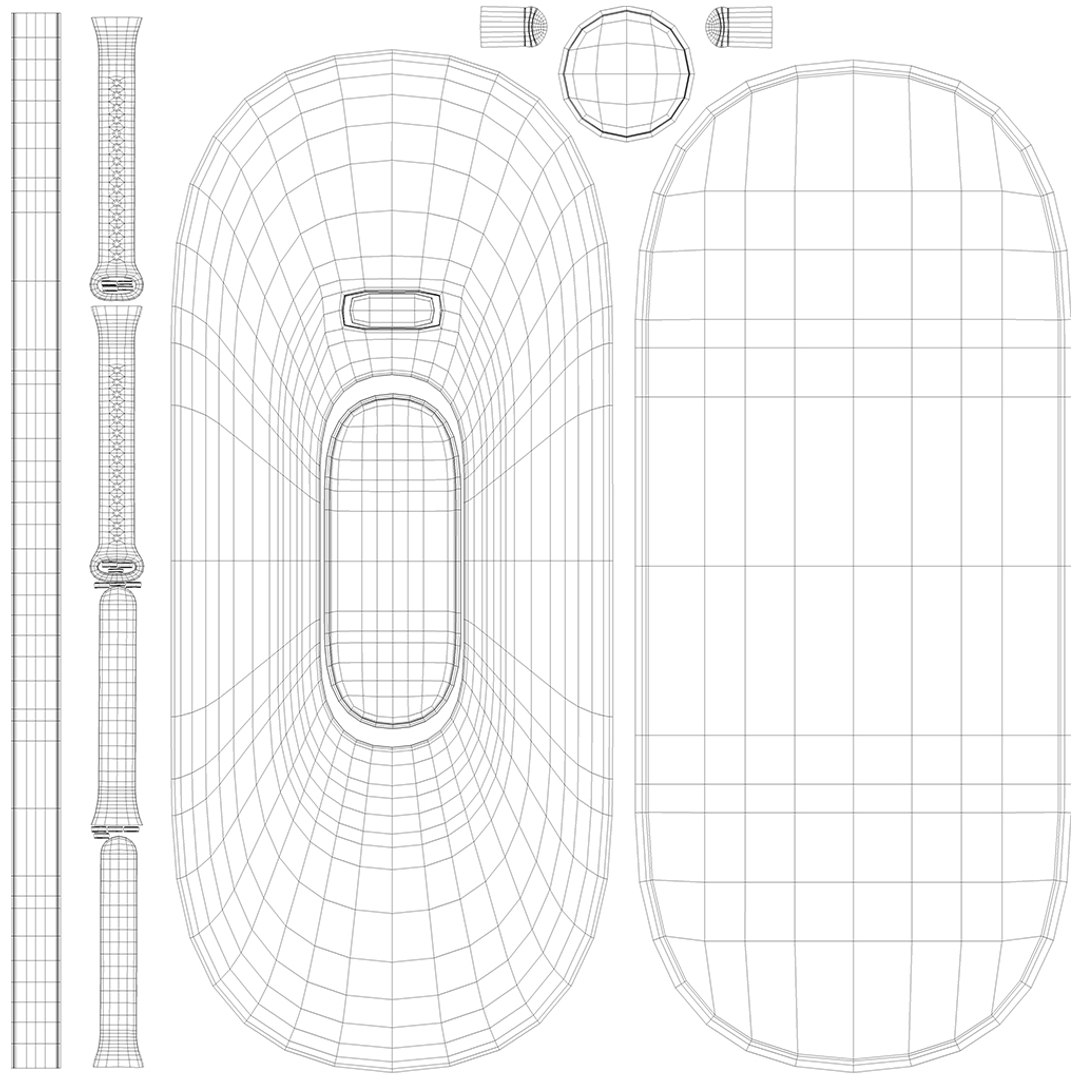 3D Xiaomi Smart Band 9 White Model - TurboSquid 2280360