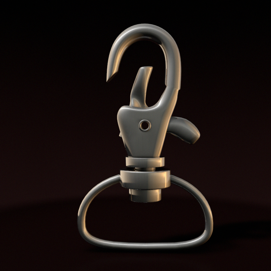 3d model of carabiner