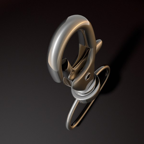 3d model of carabiner