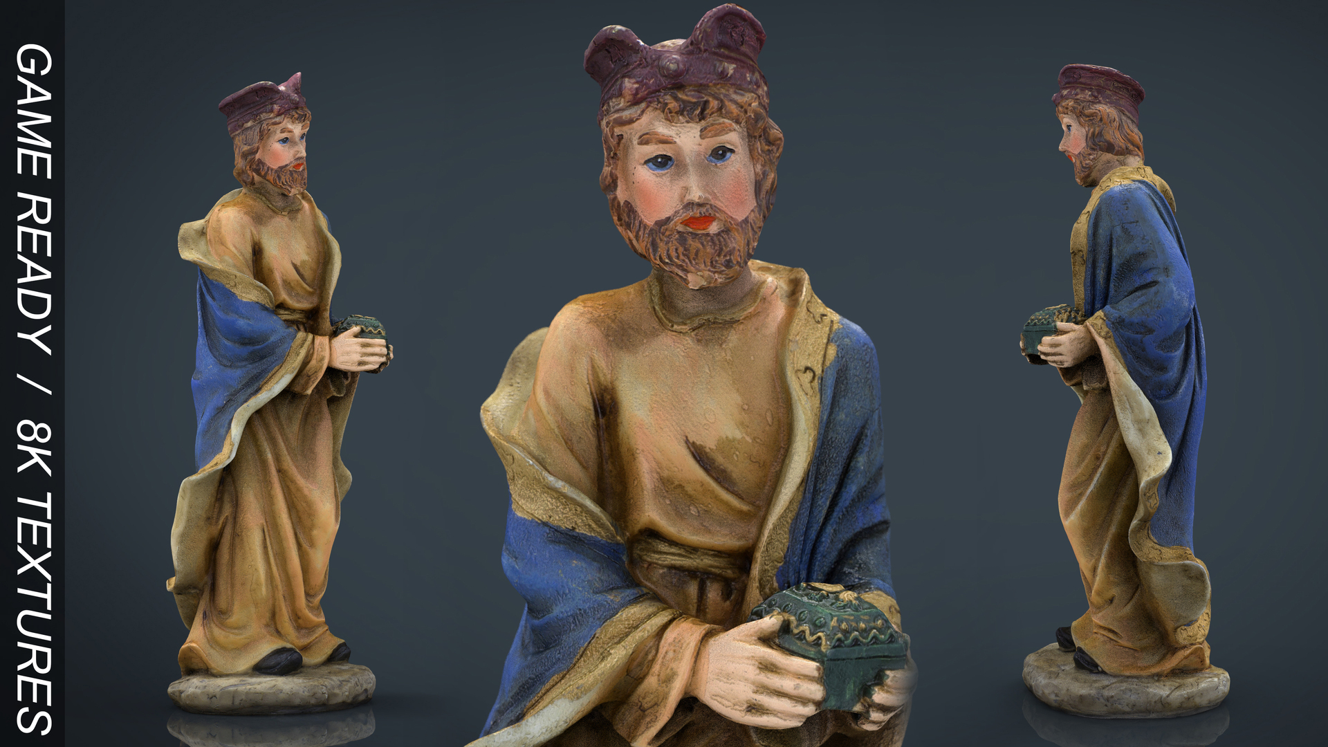 christmas nativity scene props 3d ma
