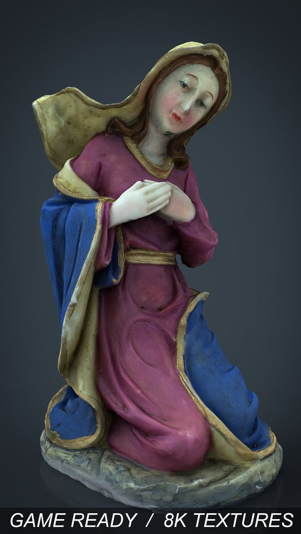 Christmas Nativity Scene Props 3d Ma