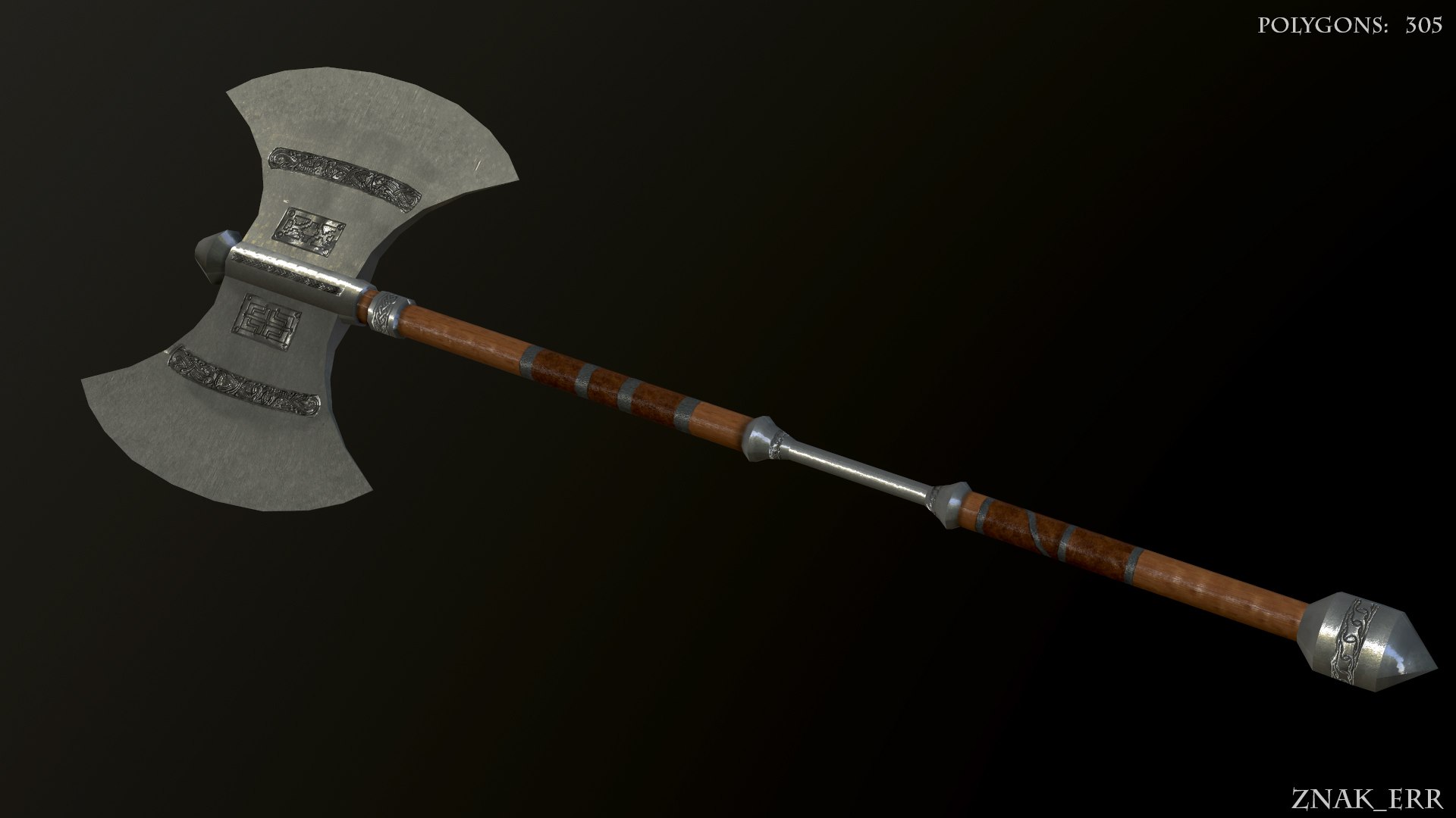 Battle Axe 3d Model