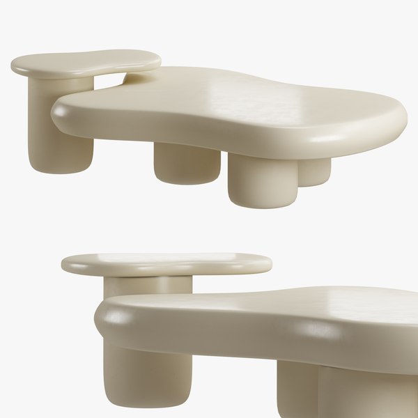 modelo 3d Abstract coffee table Cloud Shaped by homary - TurboSquid 2020084