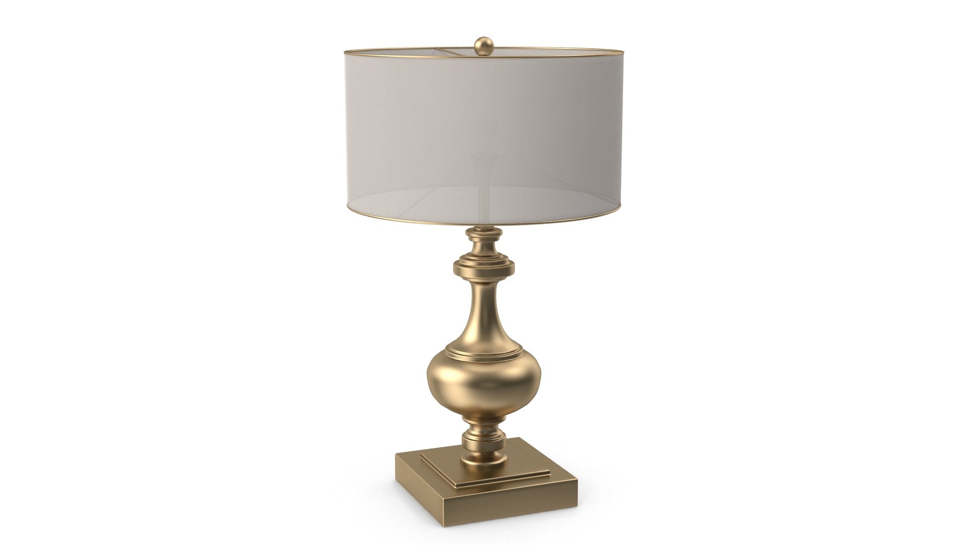3D Gold Base Lamp - TurboSquid 1514733