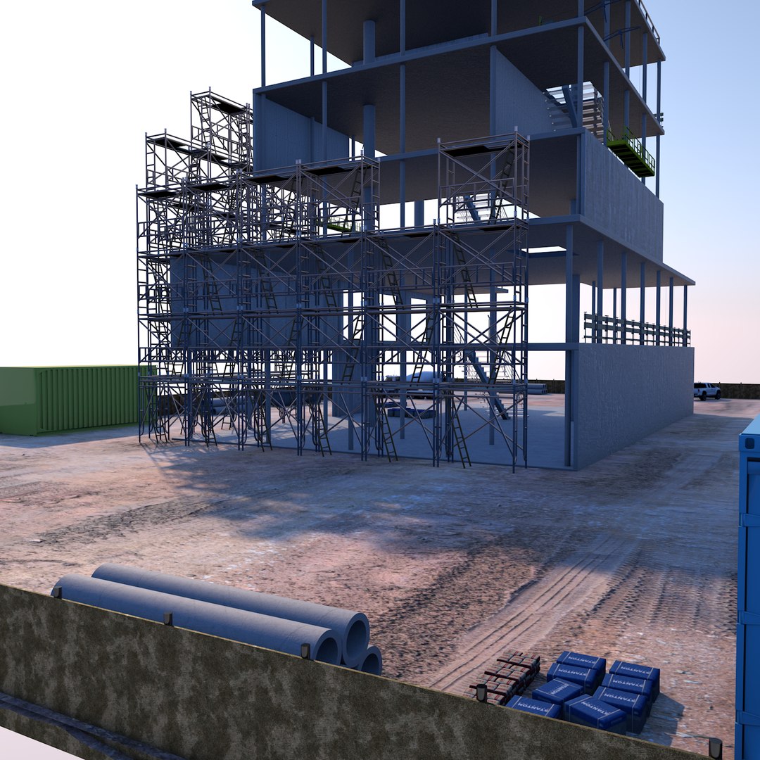 Construction Site 3D Model - TurboSquid 1464820