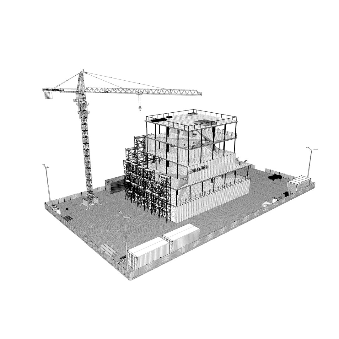 Construction Site 3D Model - TurboSquid 1464820