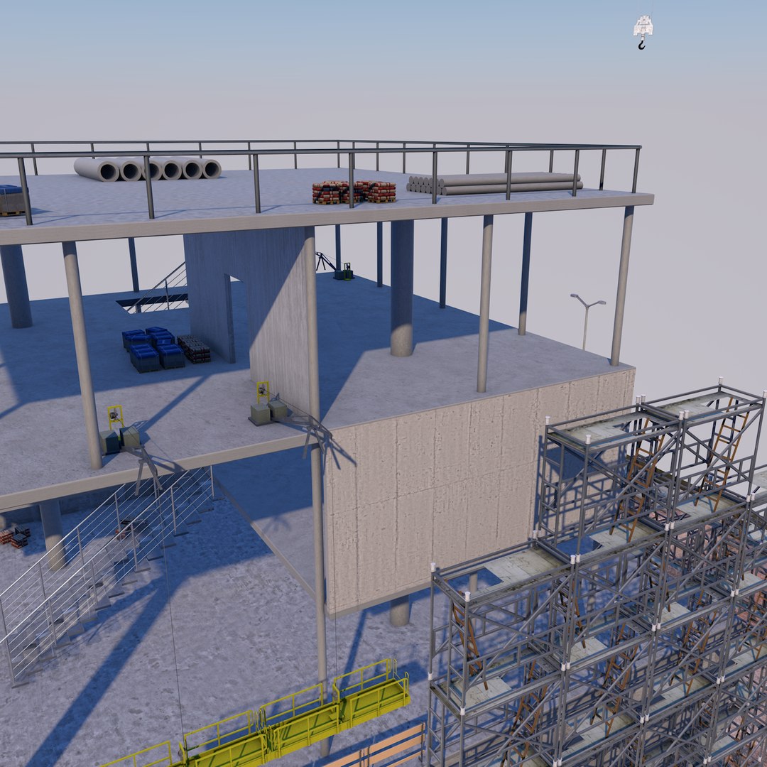 Construction Site 3D Model - TurboSquid 1464820
