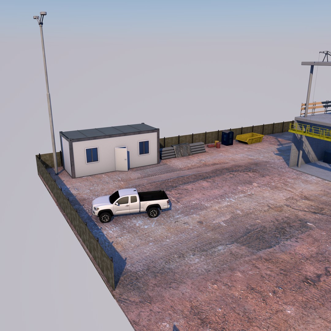 Construction Site 3D Model - TurboSquid 1464820