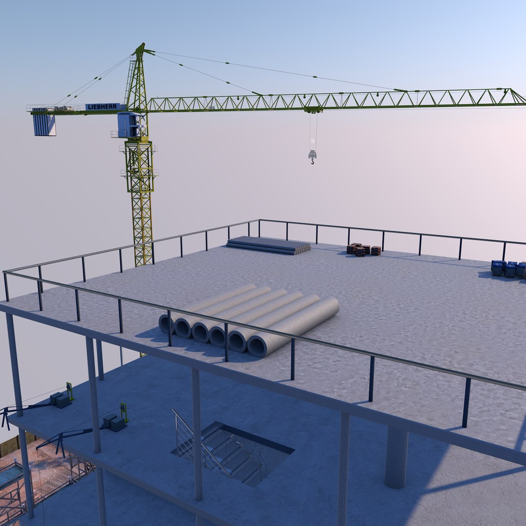 Construction Site 3D Model - TurboSquid 1464820