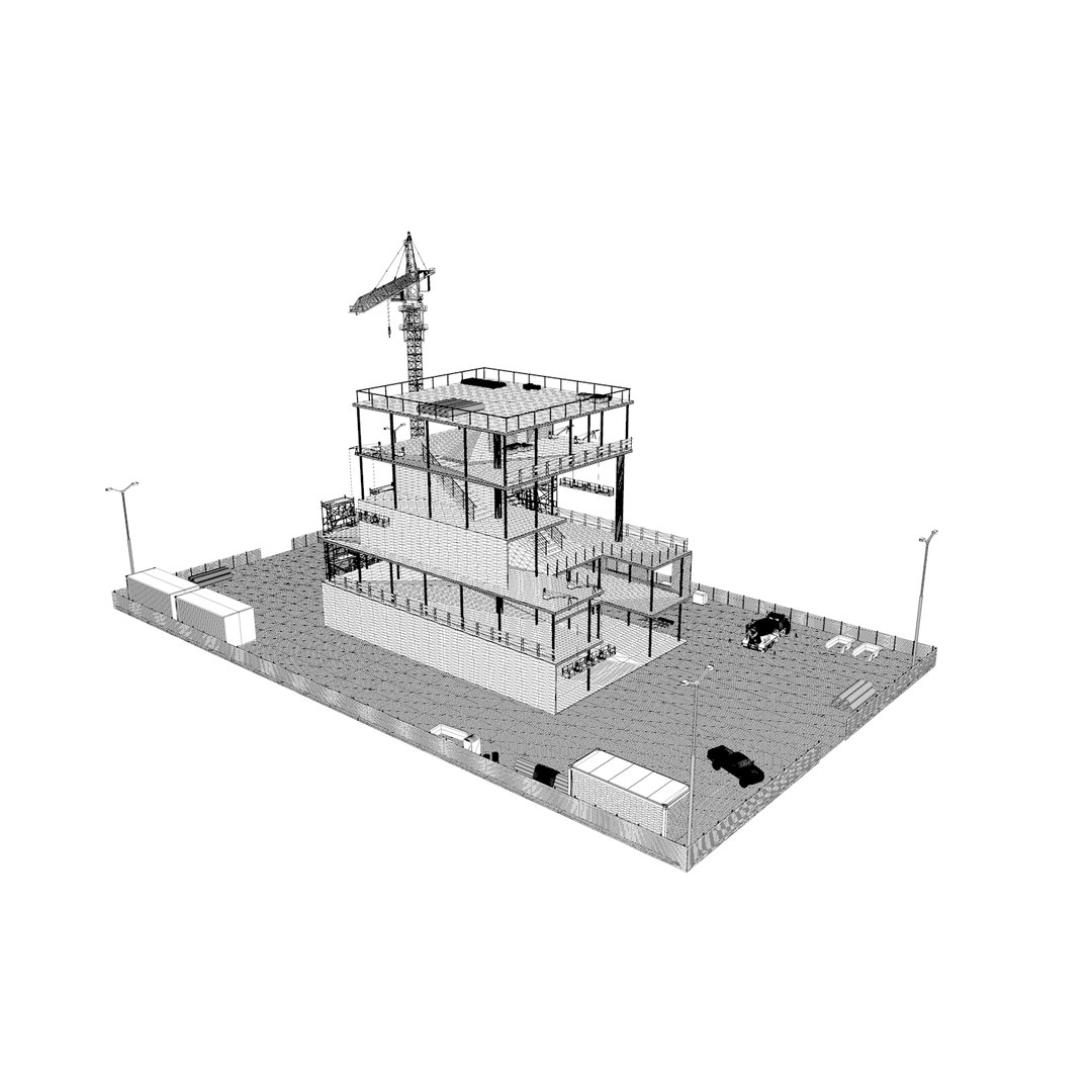 Construction Site 3D Model - TurboSquid 1464820