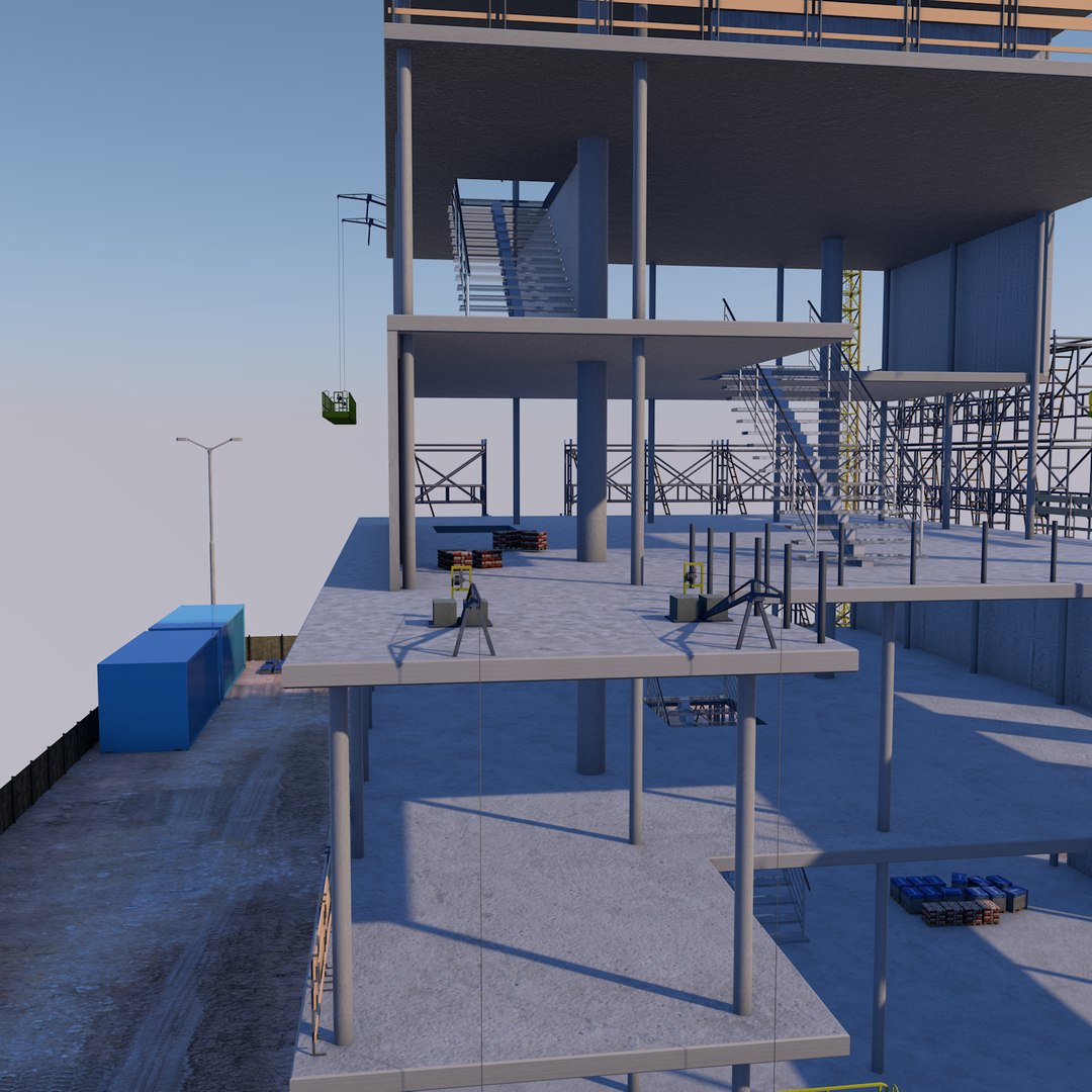 Construction Site 3D Model - TurboSquid 1464820