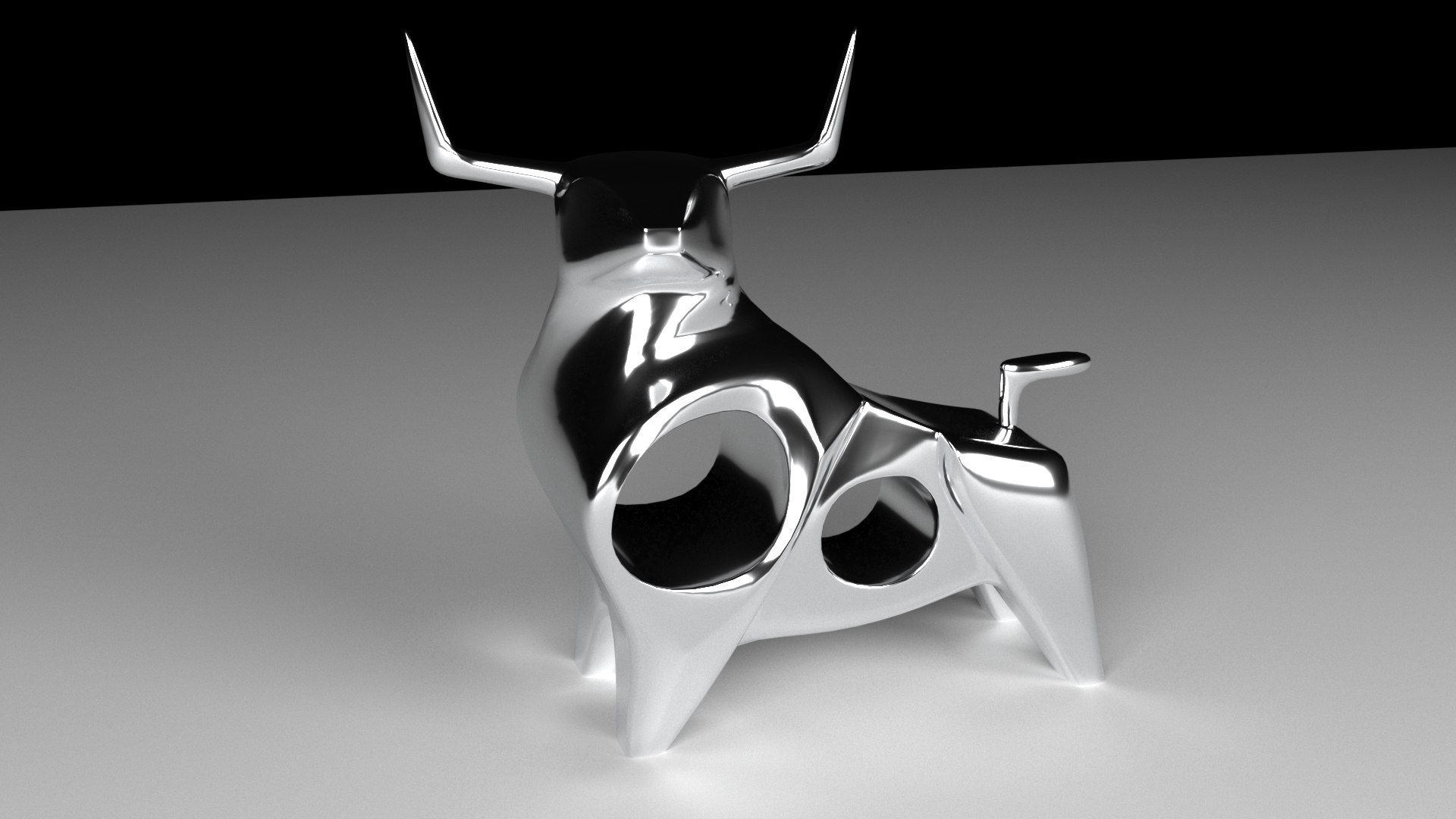 Metal Bull 3D Model - TurboSquid 1846639
