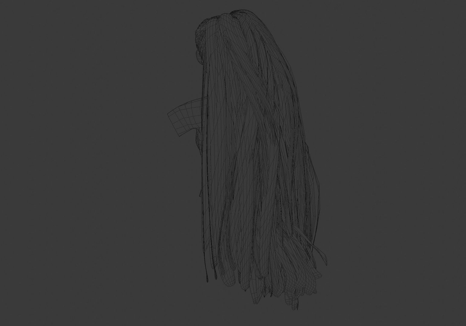 3D Pigtail Side Hairstyle - TurboSquid 1935293