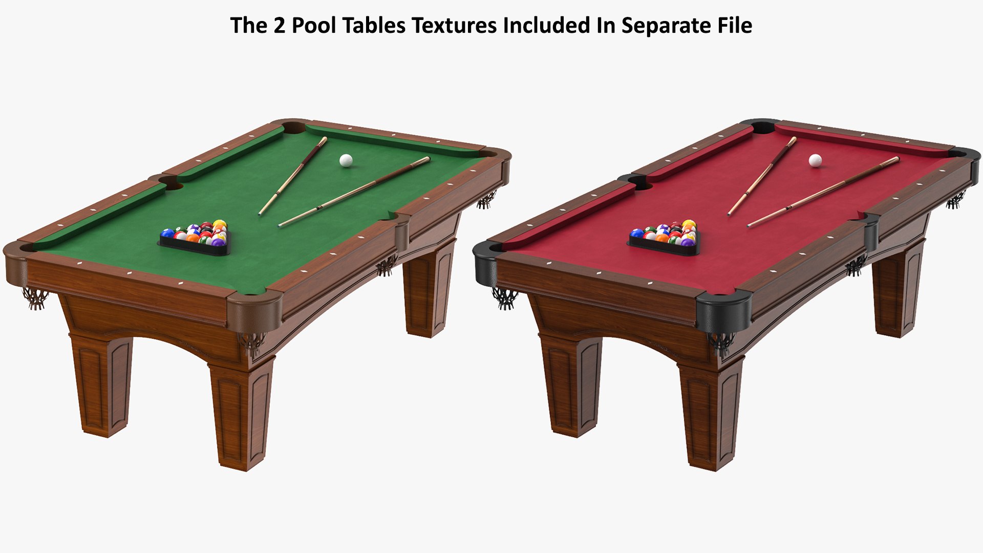 Billiards Table Set 01 3D Model - TurboSquid 1984194