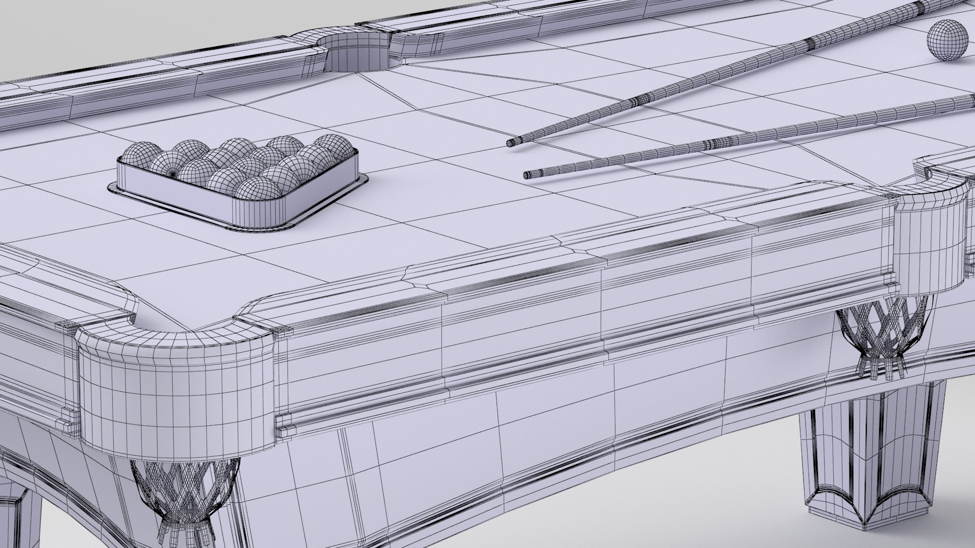 Billiards Table Set 01 3D model - TurboSquid 1984194