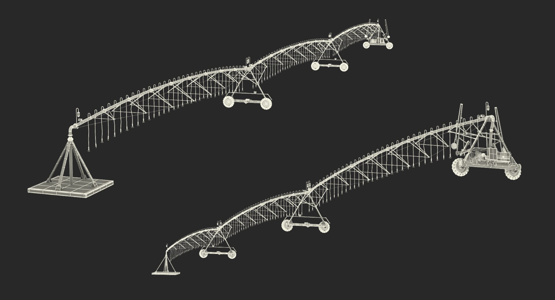 Center Pivot Irrigation 3D Model - TurboSquid 1241323