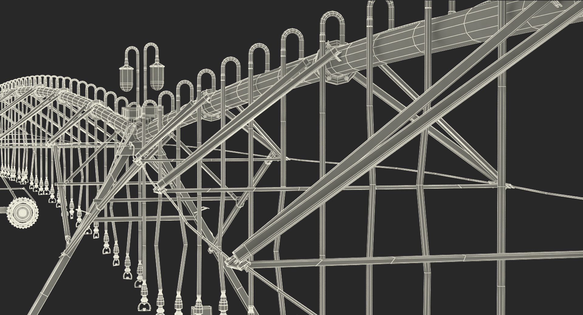 Center pivot irrigation 3D model - TurboSquid 1241323