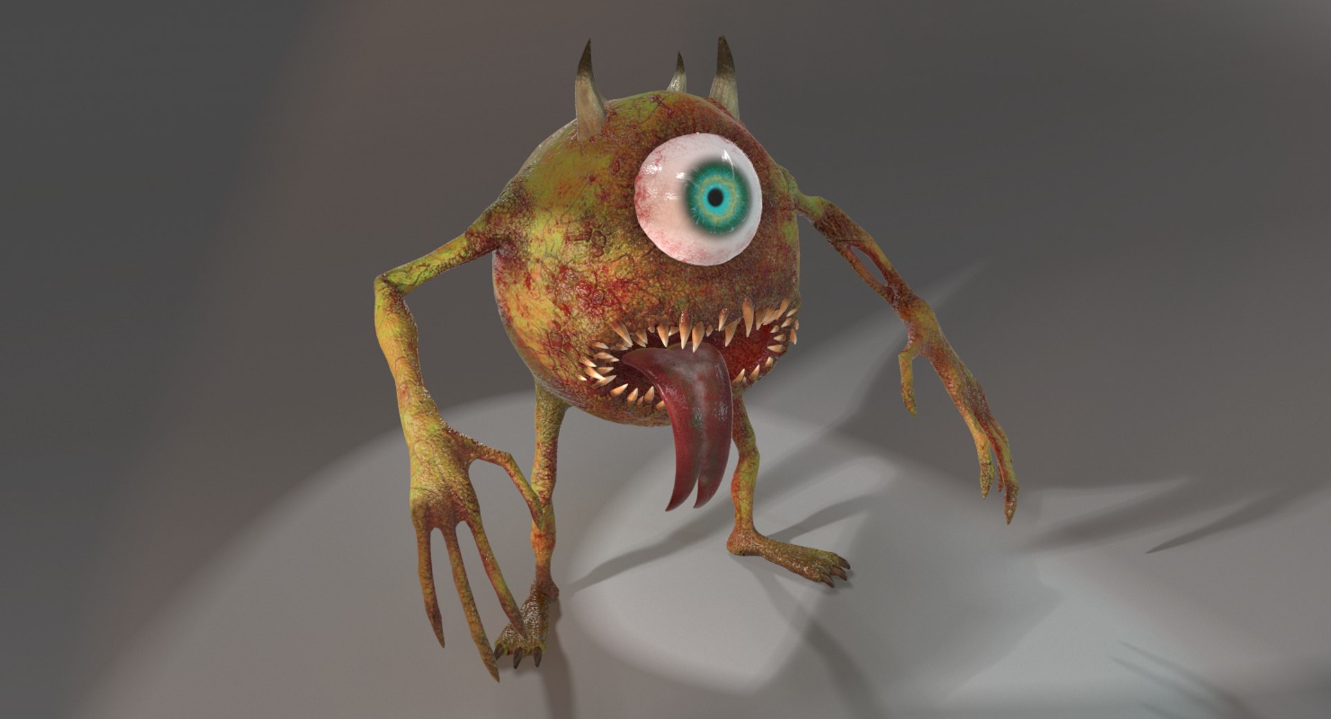 Mike Wazowski Scary Model - TurboSquid 1286761