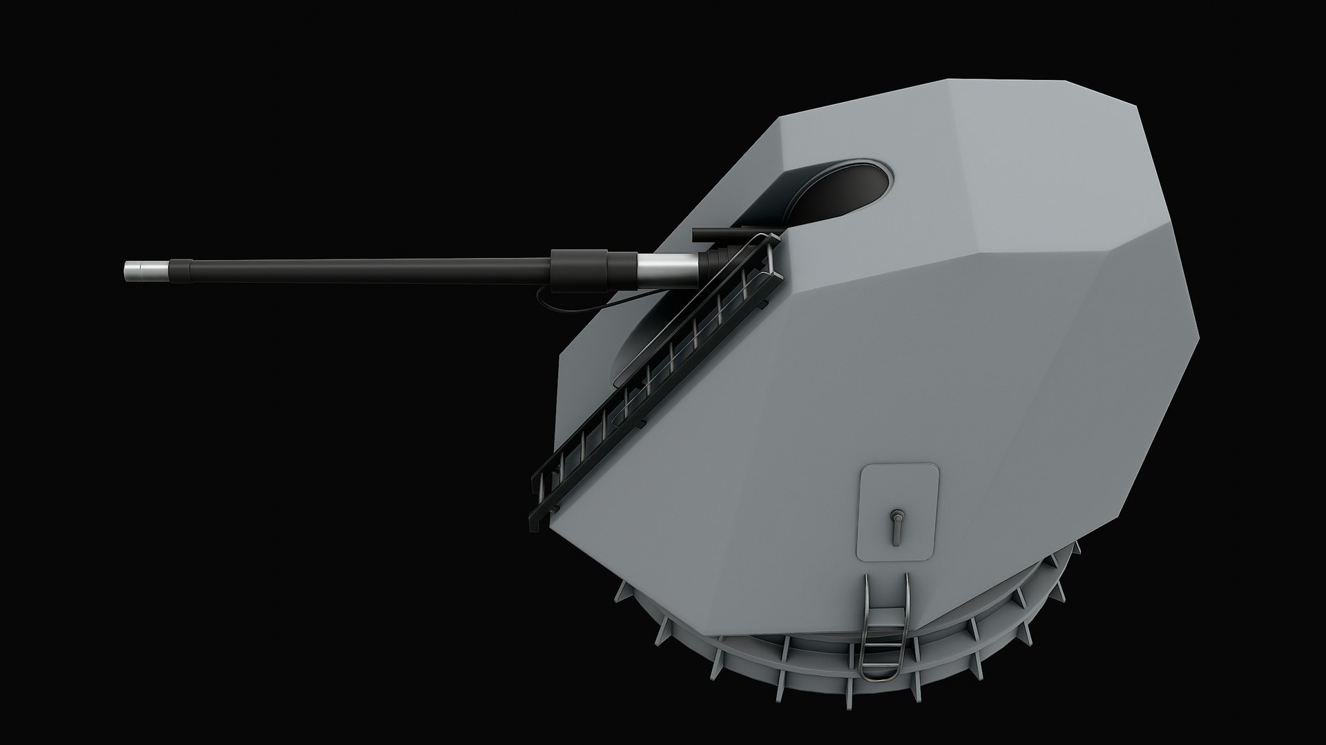 3D Otobreda 127-64 Naval Gun - TurboSquid 2286969