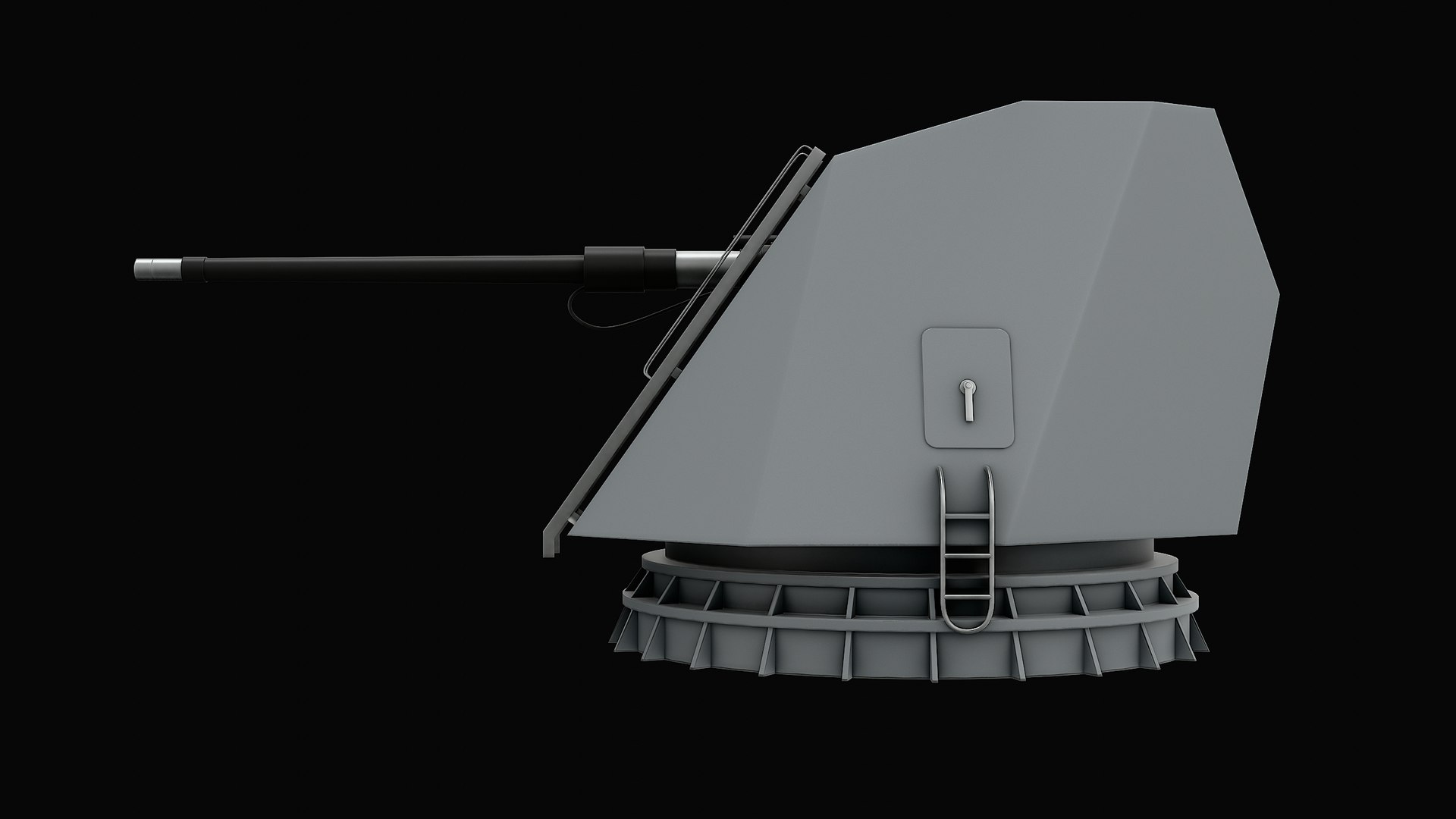 3D Otobreda 127-64 Naval Gun - TurboSquid 2286969