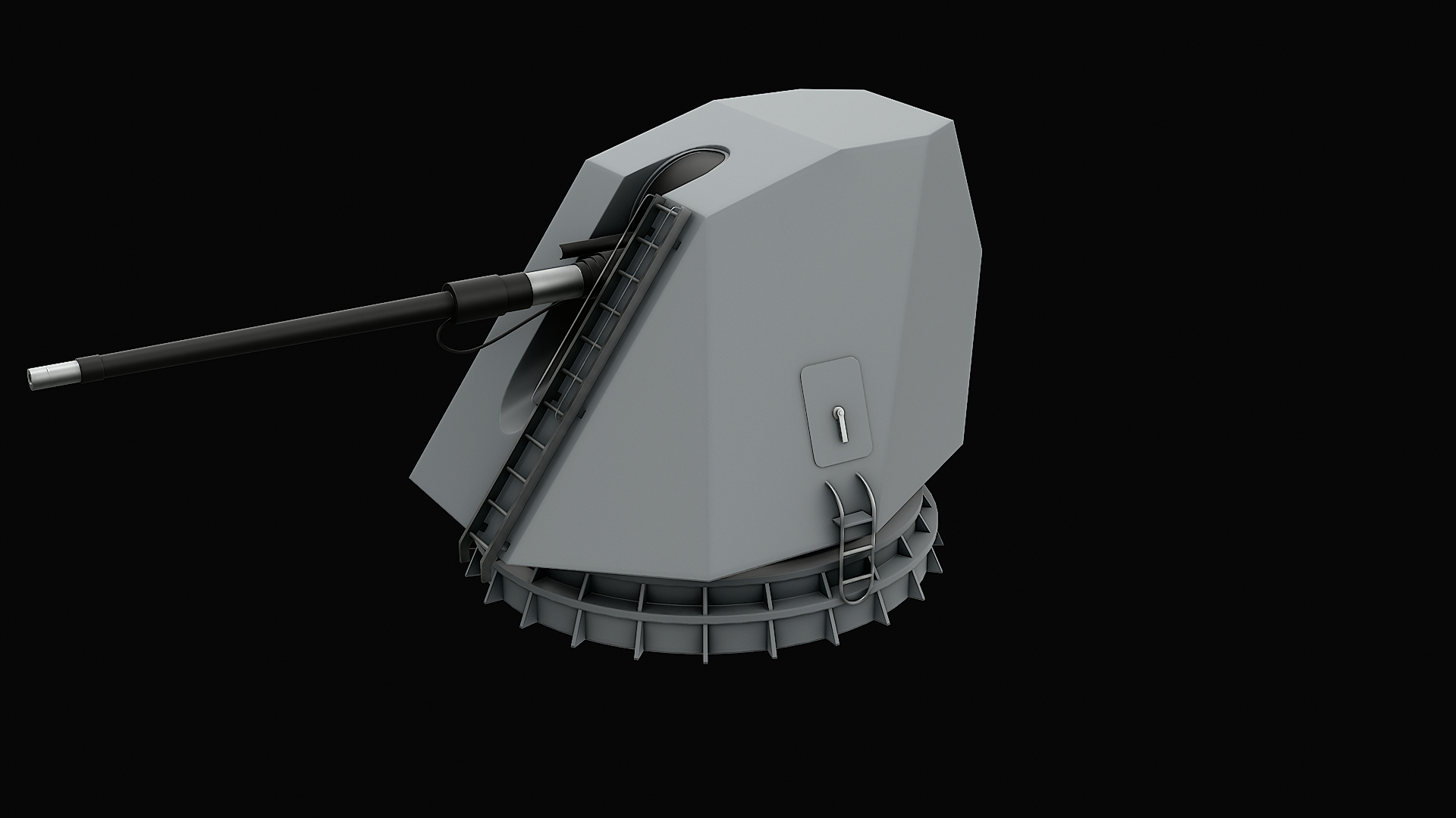 3D Otobreda 127-64 Naval Gun - TurboSquid 2286969