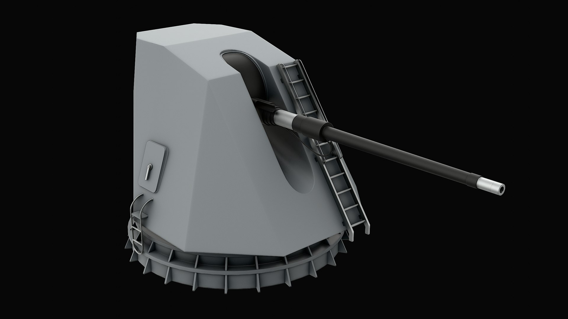 3D Otobreda 127-64 Naval Gun - TurboSquid 2286969