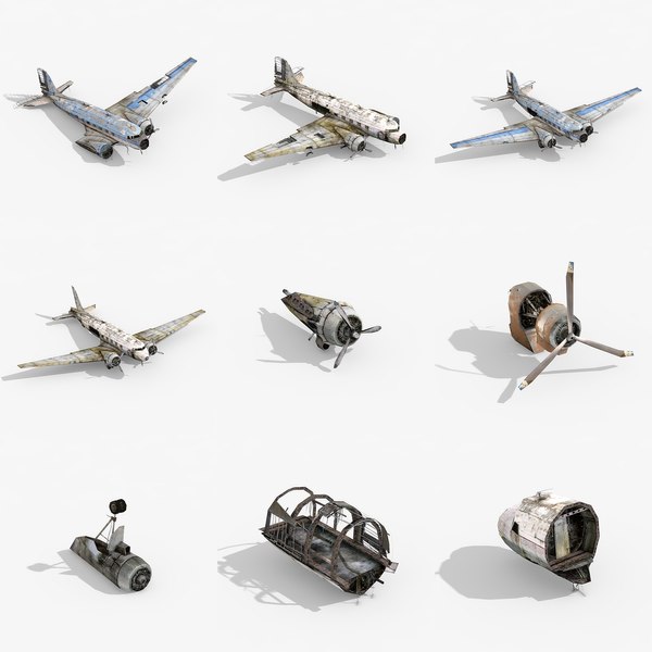 3D Crash Site Scene model - TurboSquid 1860031