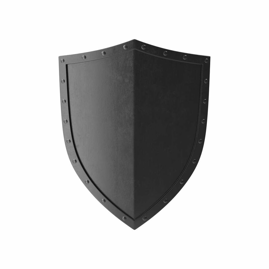 Black Metal Shield 3D Model - TurboSquid 2050310