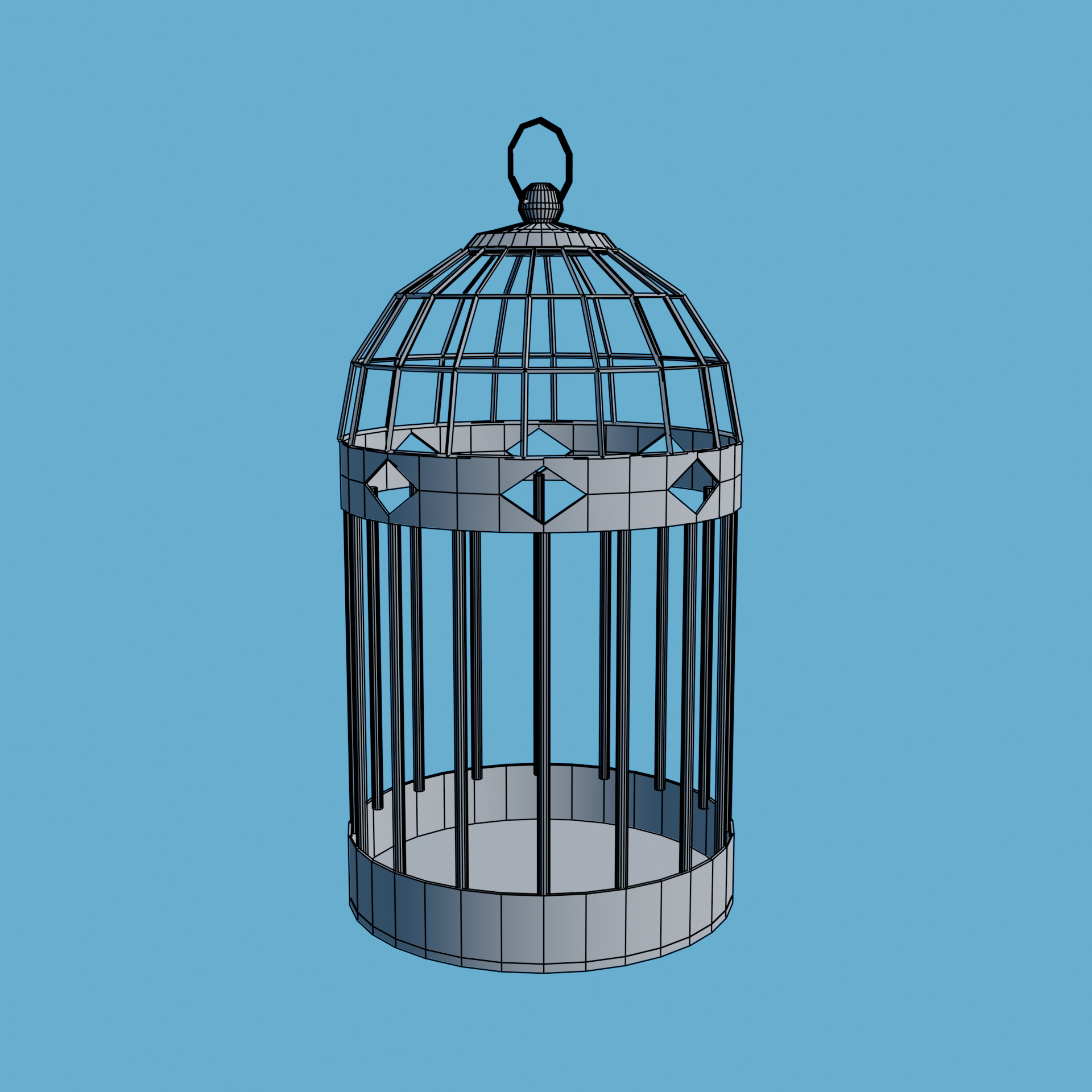 Free 3D Bird Cage - TurboSquid 1773303