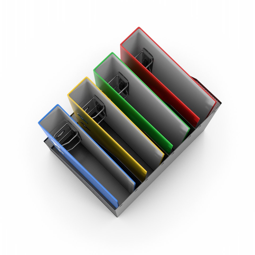 File Holder And Document Storage Binders 3D - TurboSquid 2179820