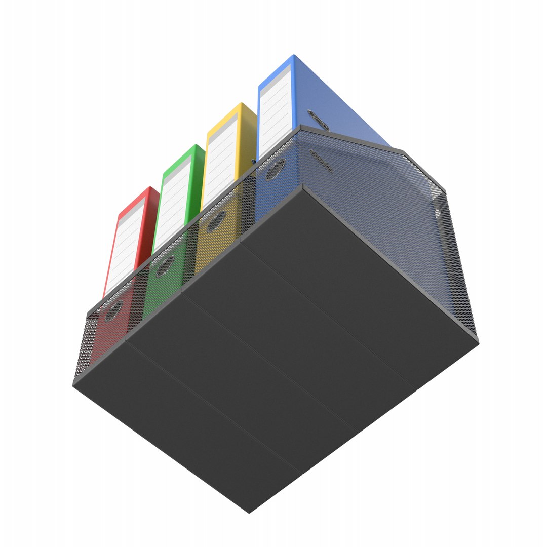 File Holder And Document Storage Binders 3D - TurboSquid 2179820