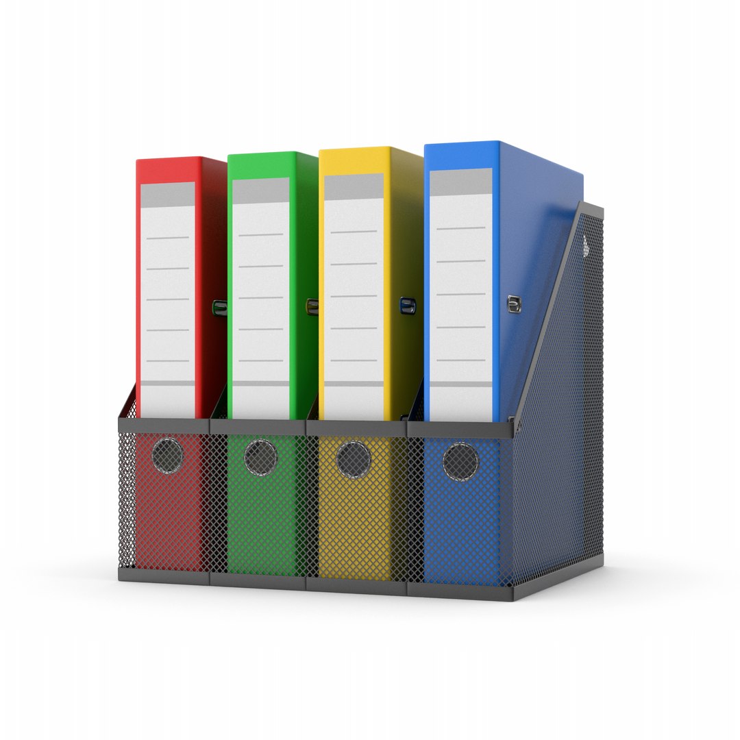 File Holder And Document Storage Binders 3D - TurboSquid 2179820