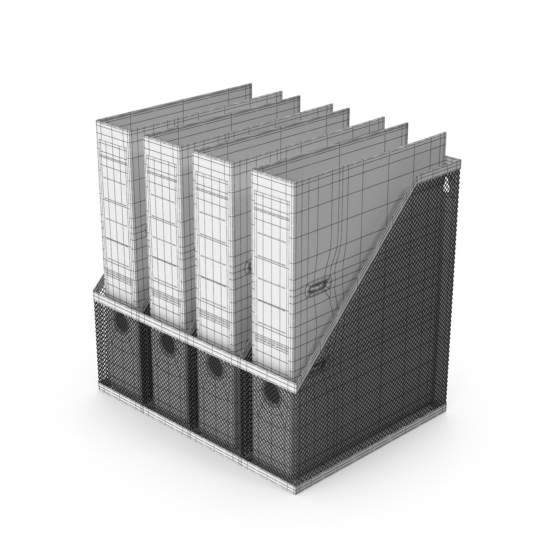 File Holder And Document Storage Binders 3D - TurboSquid 2179820