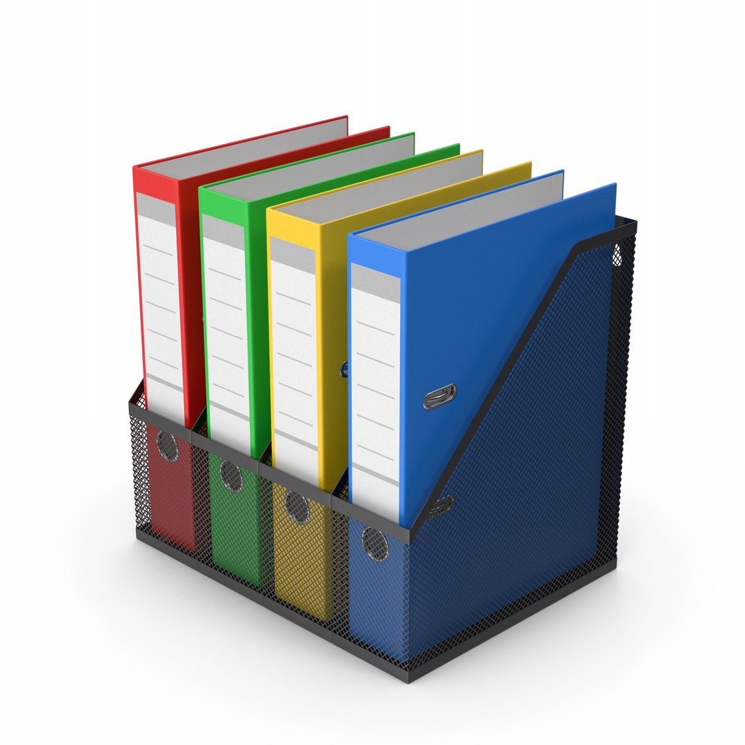 File Holder And Document Storage Binders 3D - TurboSquid 2179820