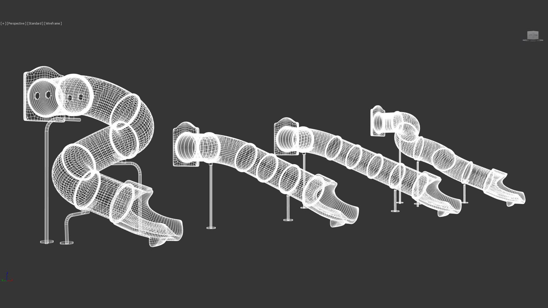 Slide Tubes Collection 3D model - TurboSquid 1957445