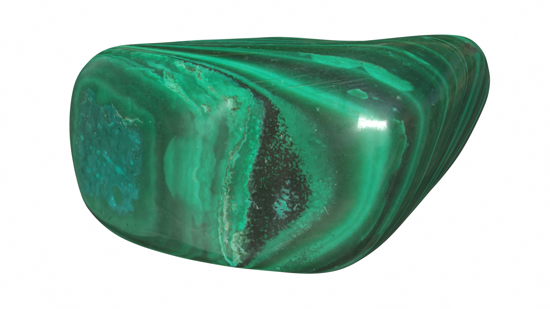 3D Malachite Tumbling Stone model - TurboSquid 1789338