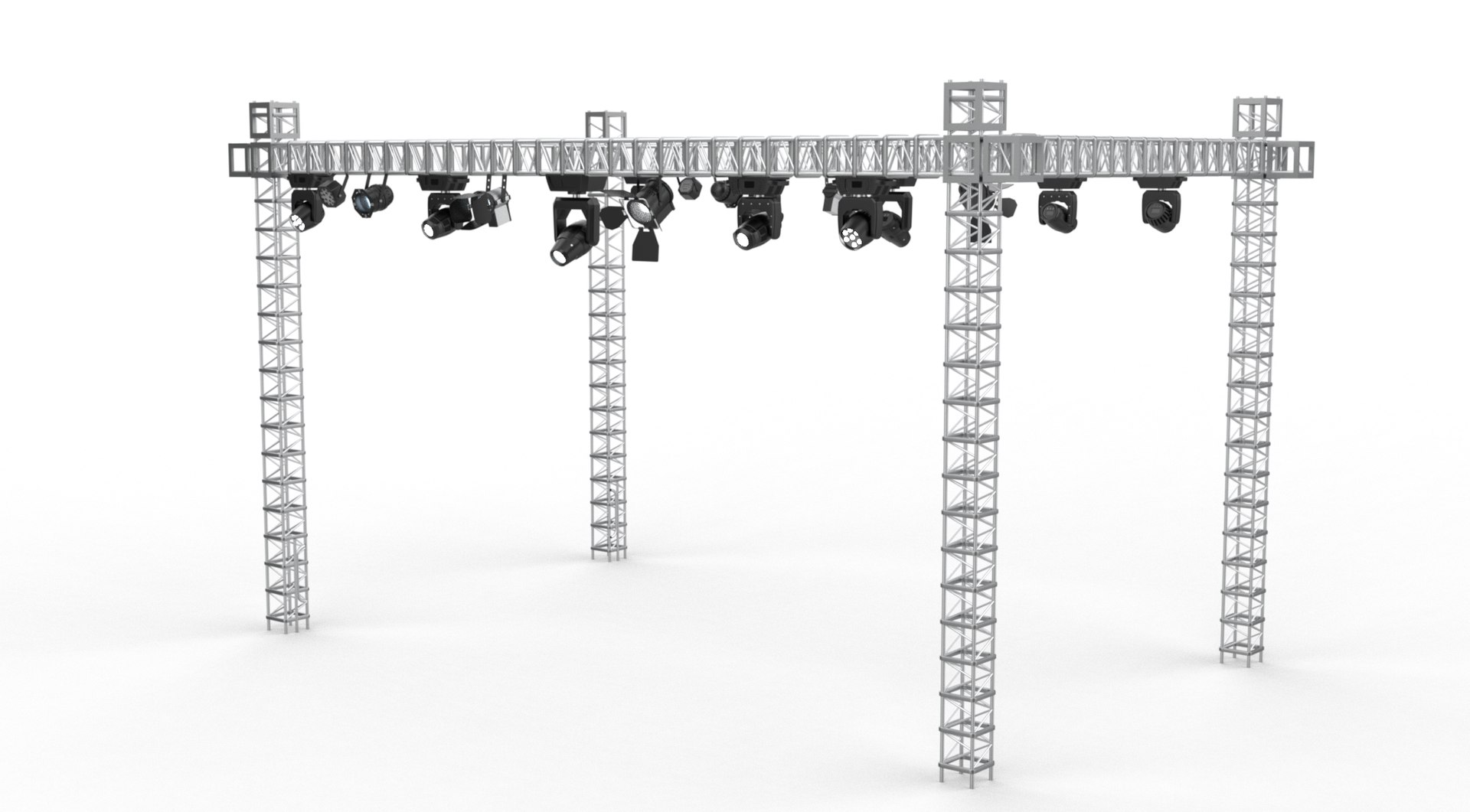 3D Stage Light Set 3D Model Model - TurboSquid 2333173