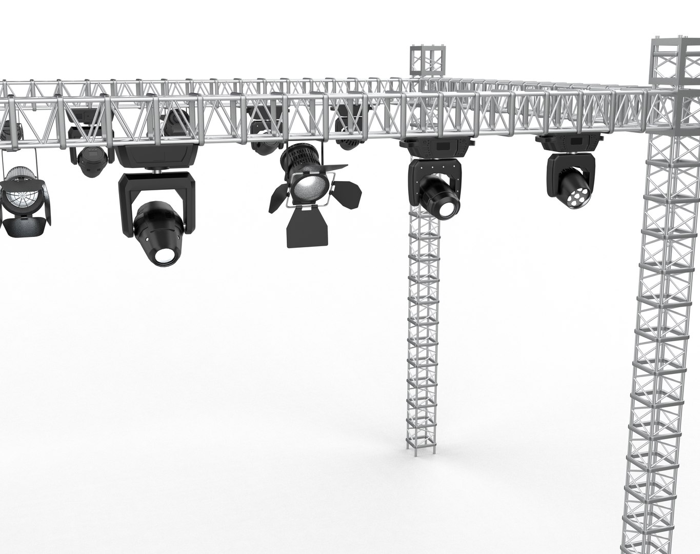 3D Stage Light Set 3D Model Model - TurboSquid 2333173