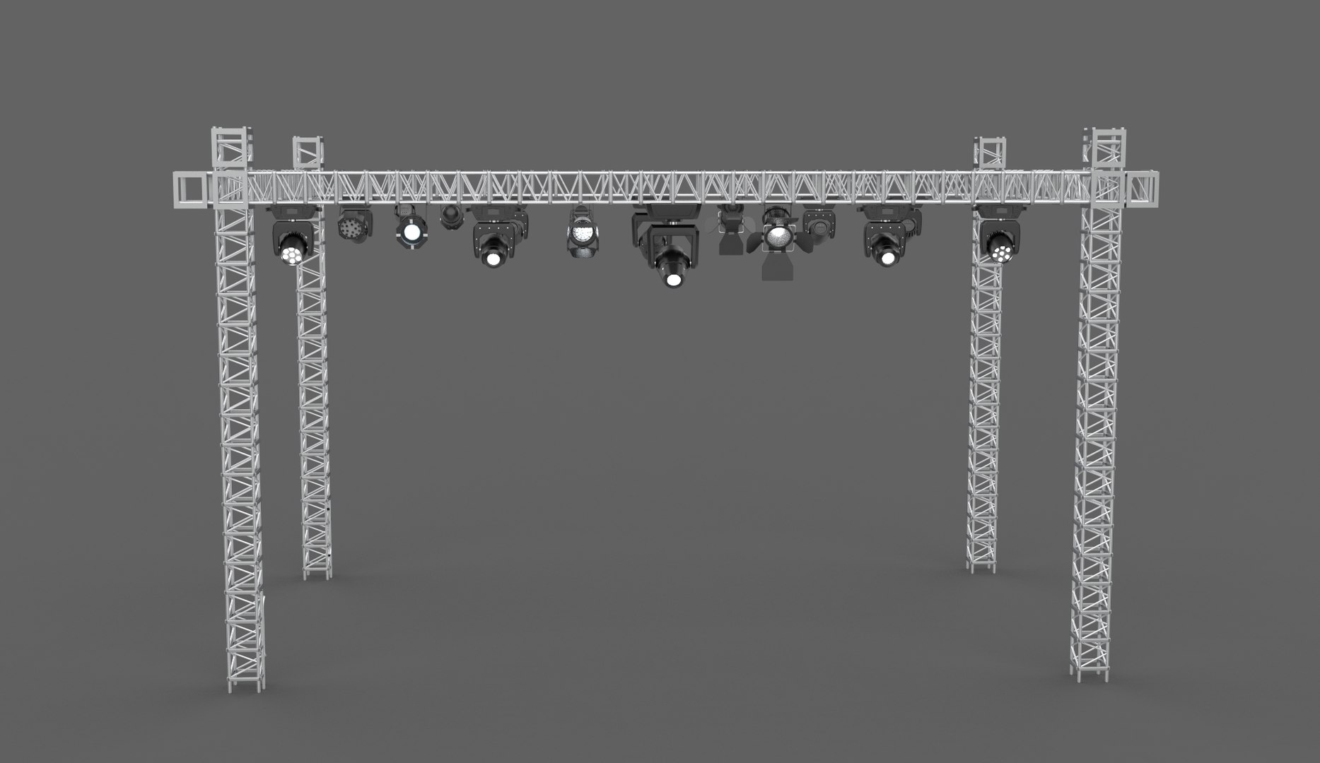 3D Stage Light Set 3D Model Model - TurboSquid 2333173