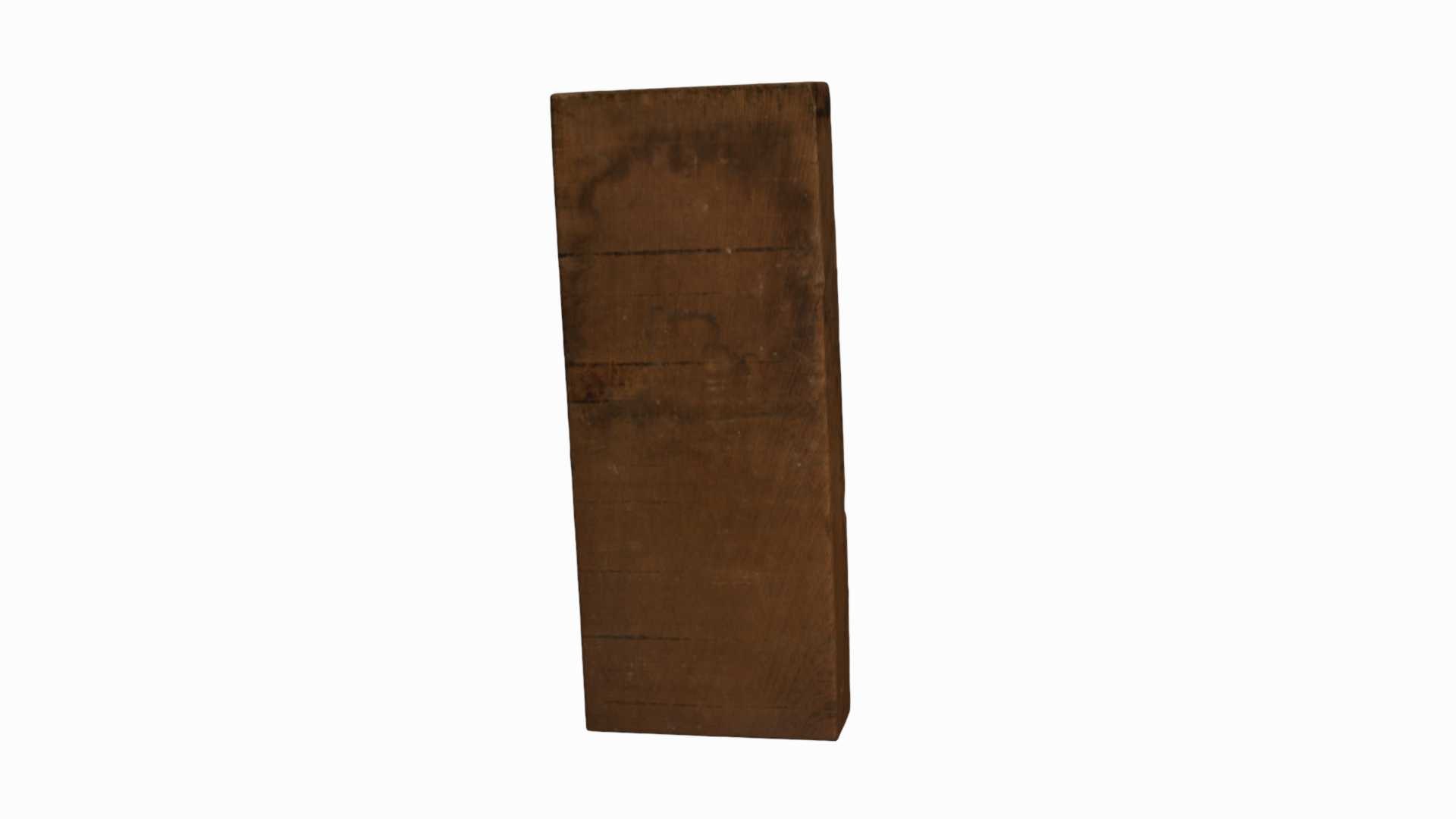 White Wood Piece 3D Model - TurboSquid 1694144