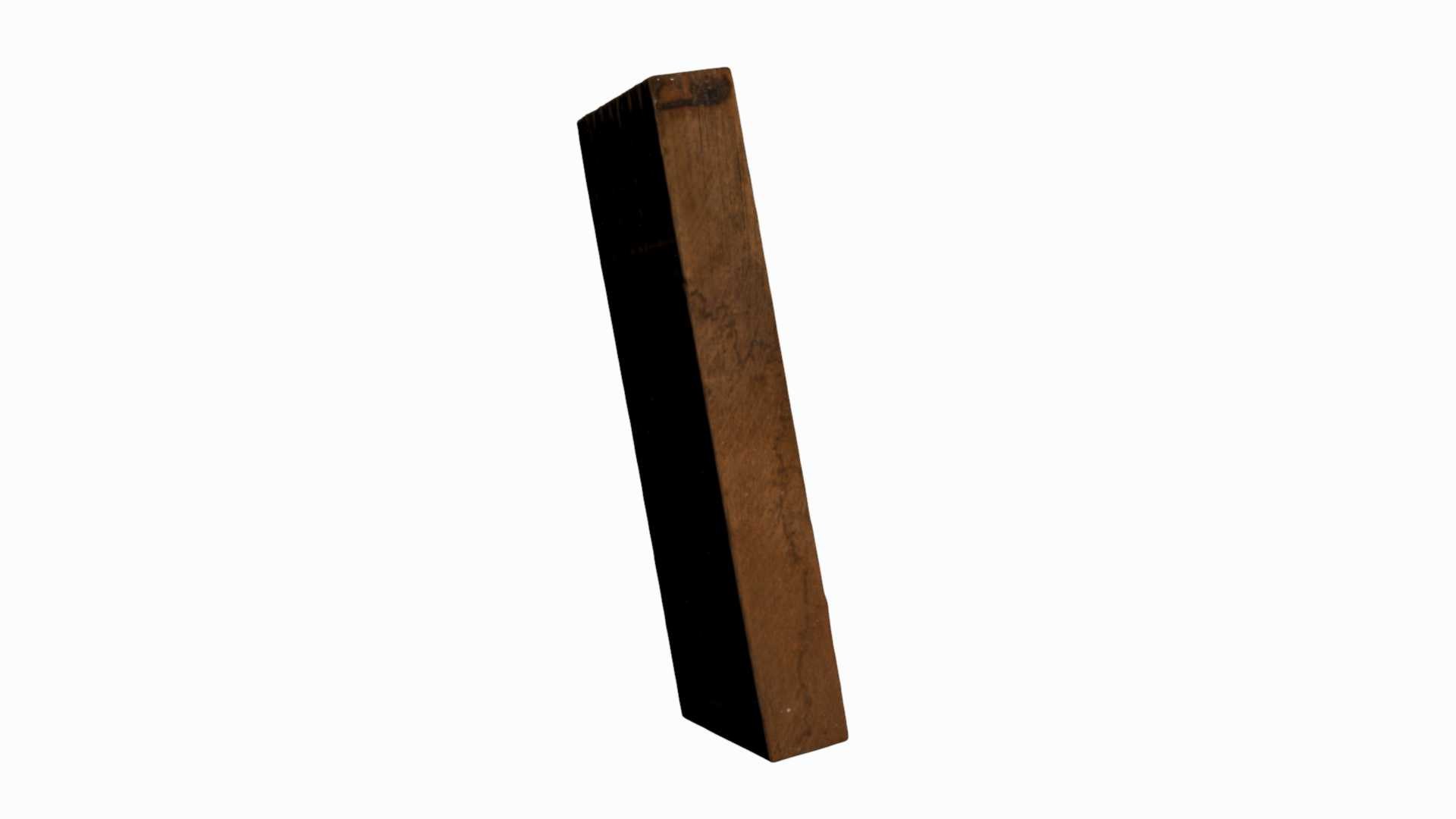 White Wood Piece 3D Model - TurboSquid 1694144