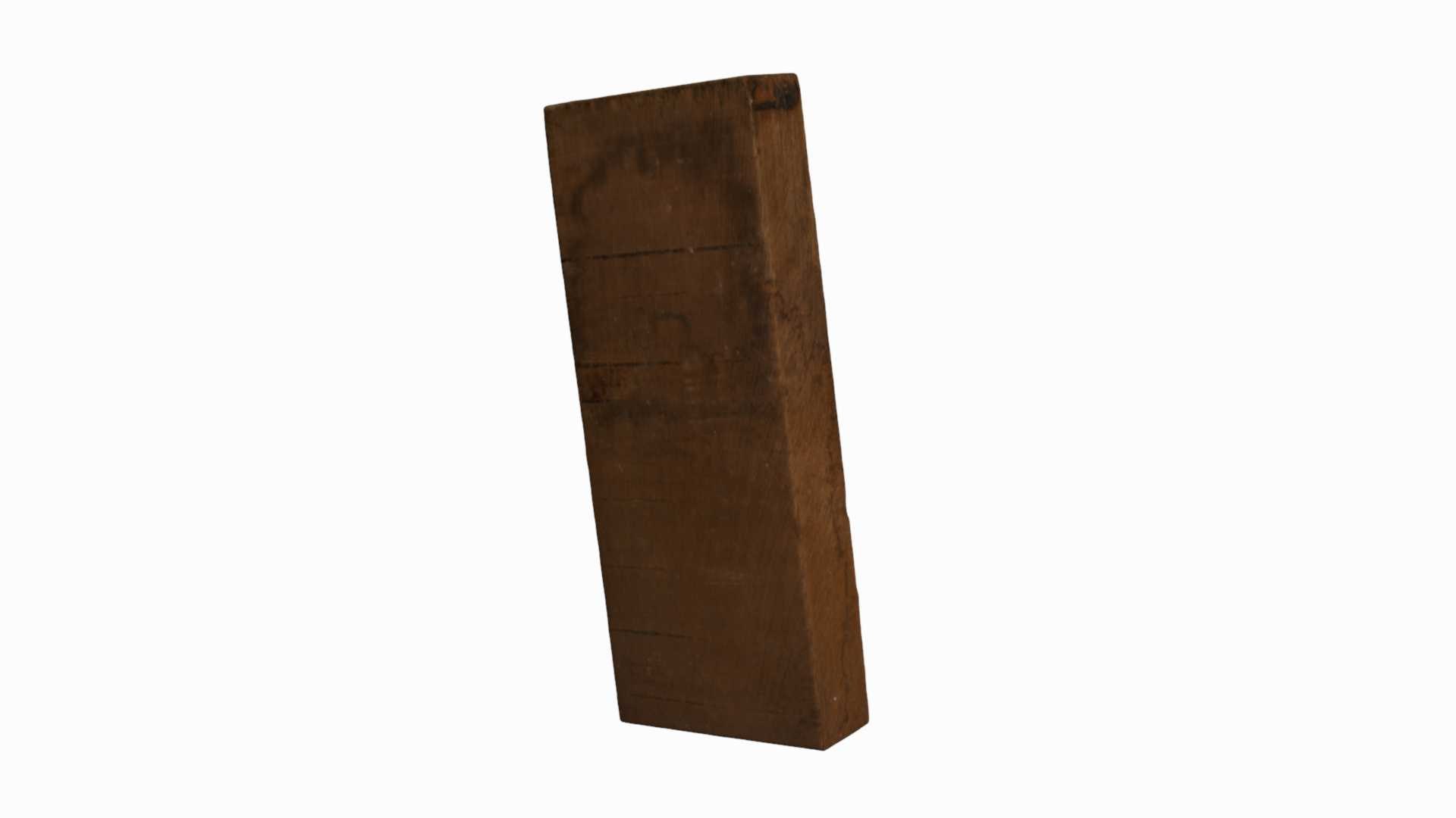 White Wood Piece 3D Model - TurboSquid 1694144