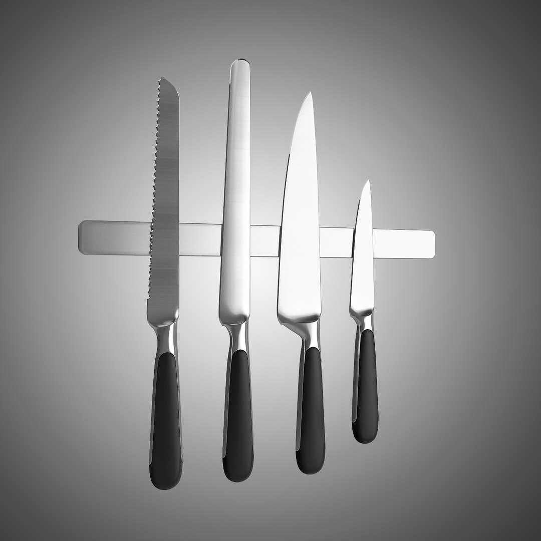 Kitchen Knives 3d Model