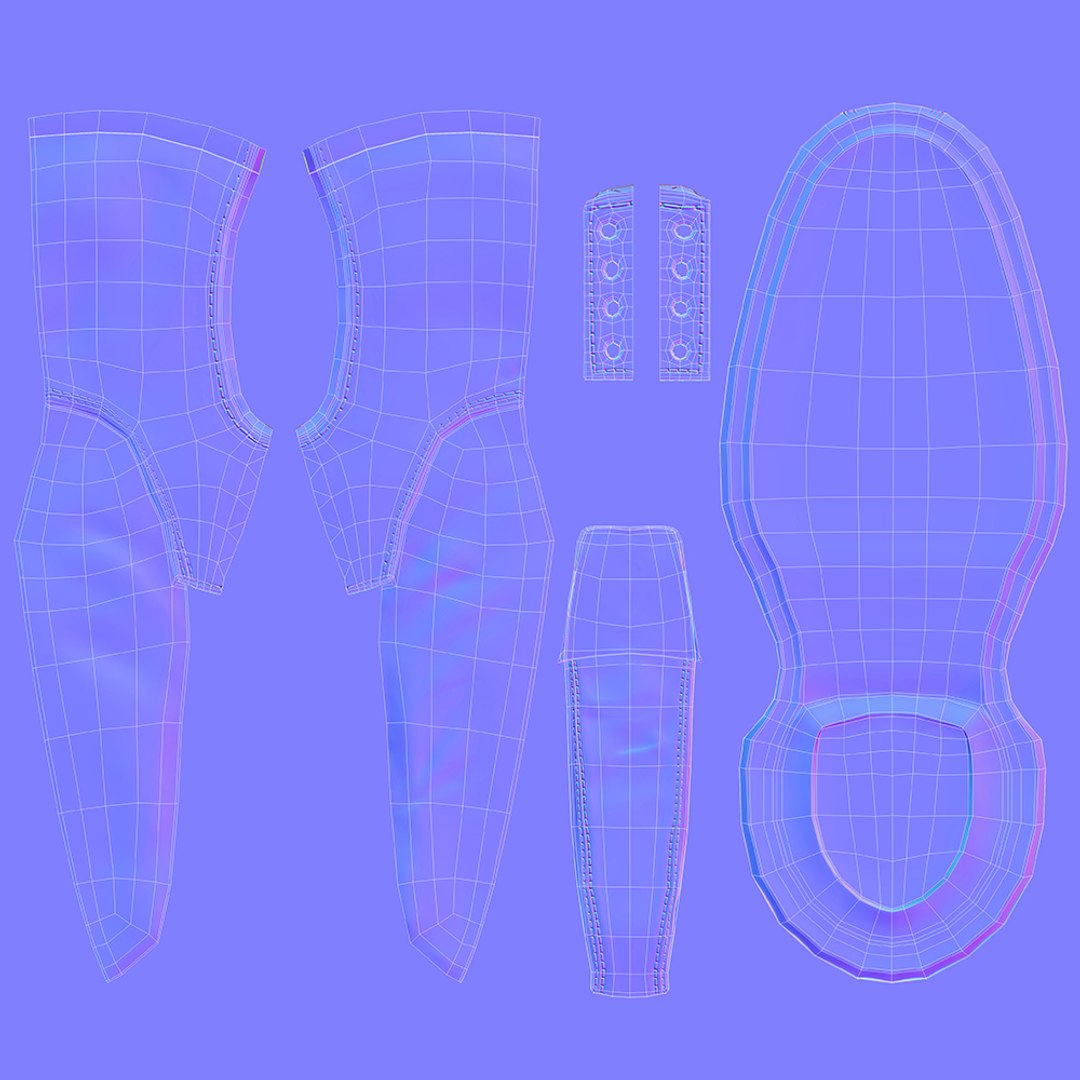 Leather shoe model - TurboSquid 1261309