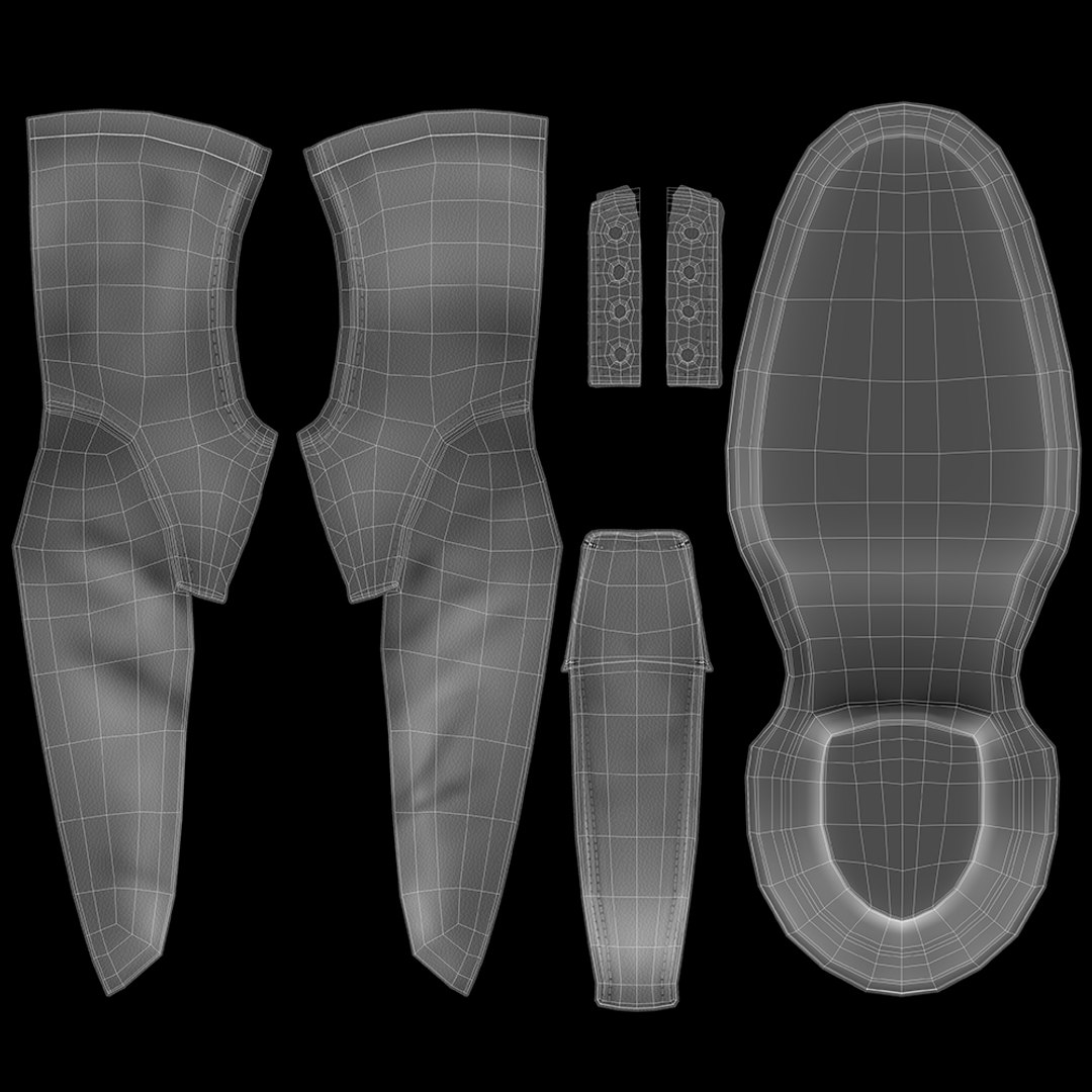 Leather shoe model - TurboSquid 1261309